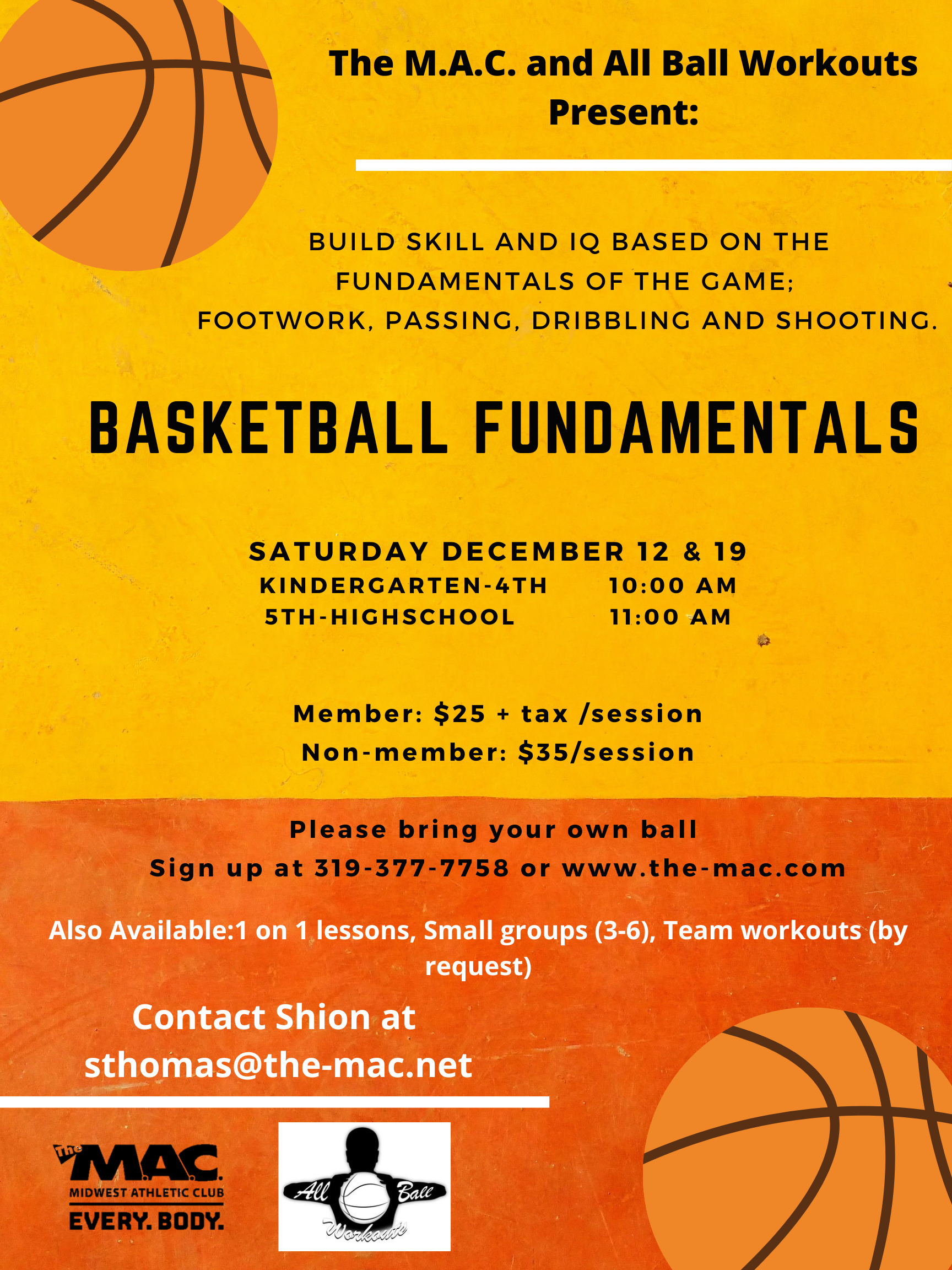 Basketball Services: Cedar Rapids, IA: The M.A.C.